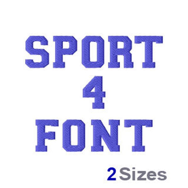 Athletic Embroidery Font - Etsy