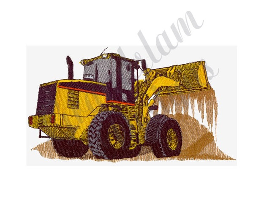 Wheel Loader - Machine Embroidery Design - Etsy