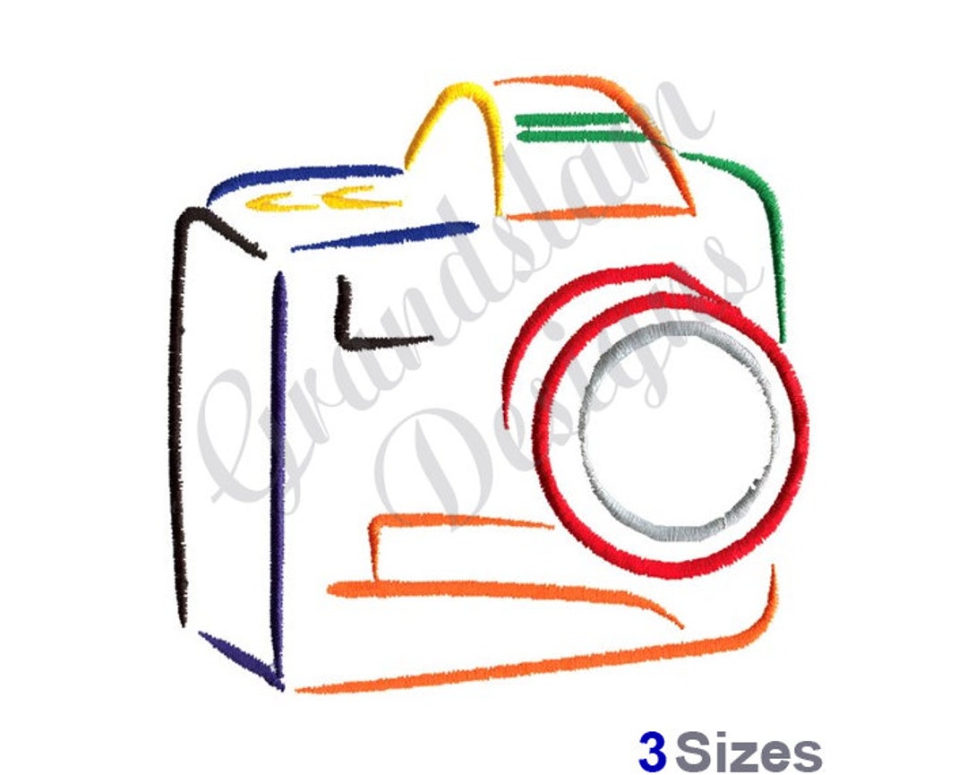 Camera - Machine Embroidery Design, Embroidery Designs, Machine ...