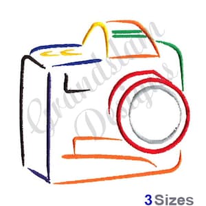 Camera - Machine Embroidery Design, Embroidery Designs, Machine ...