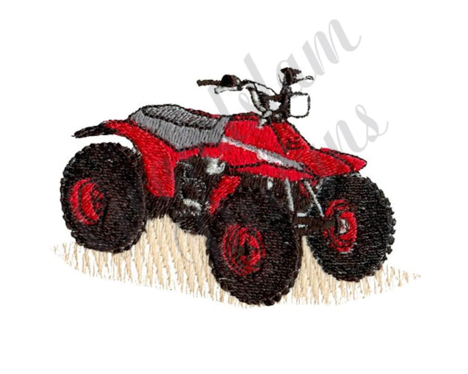 Four Wheeler - Machine Embroidery Design - Etsy
