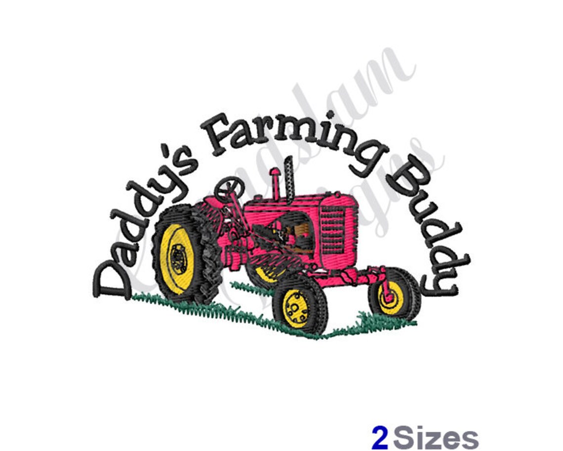 Farm Tractor - Machine Embroidery Design, Embroidery Designs, Machine ...