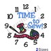 Time to Sew Clock Face - Machine Embroidery Design, Embroidery Designs ...