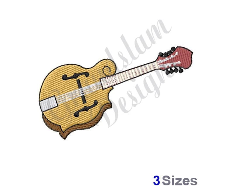Mandolin Machine Embroidery Design - Etsy