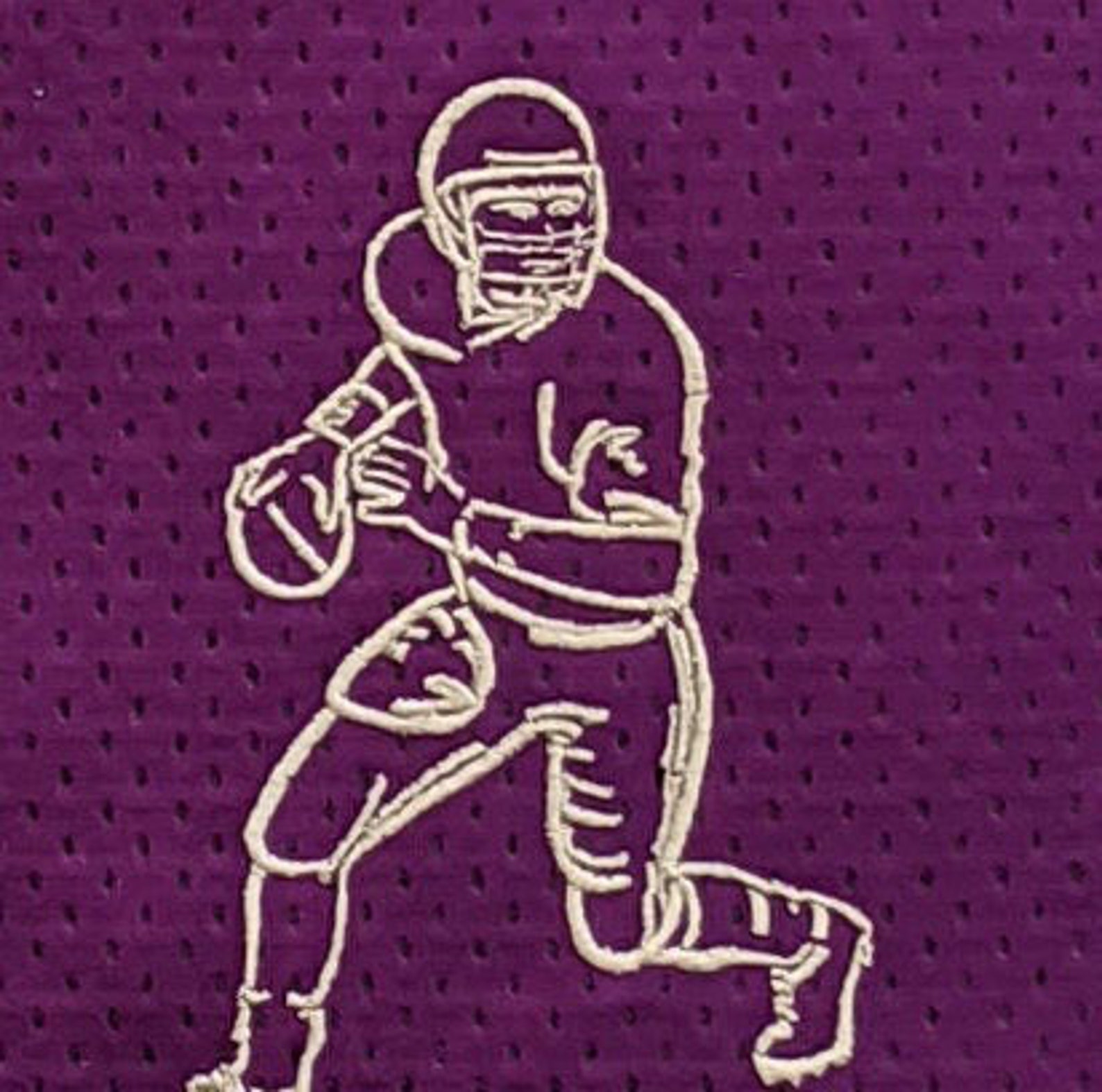 Football Player Outline - Machine Embroidery Design - Etsy