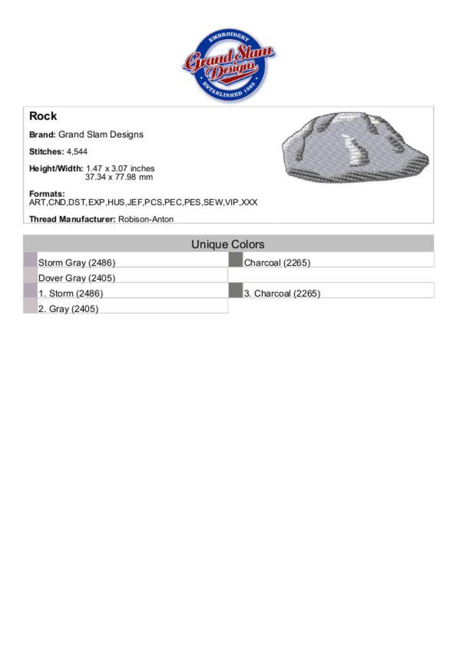 Rock Machine Embroidery Design - Etsy