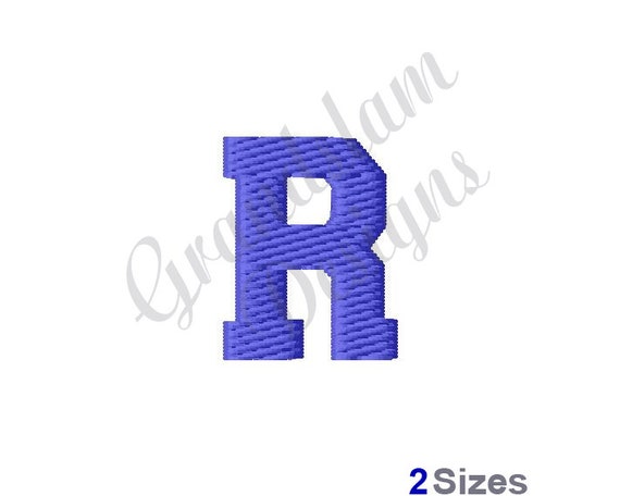 Sport Letter R Machine Embroidery Design | Etsy