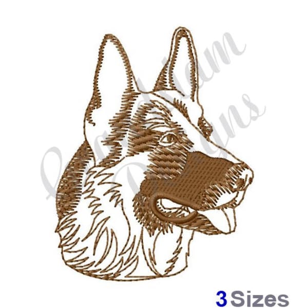 German Shepherd Head Outline - Etsy