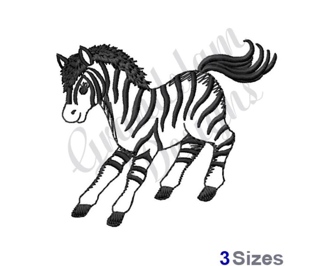 Zebra - Machine Embroidery Design, Embroidery Designs, Machine ...