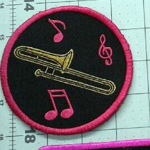 Trombone - Machine Embroidery Design - Etsy