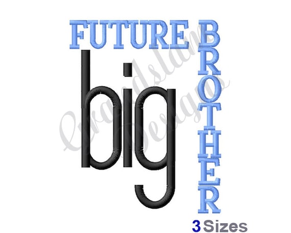 Future Big Brother Machine Embroidery Design | Etsy