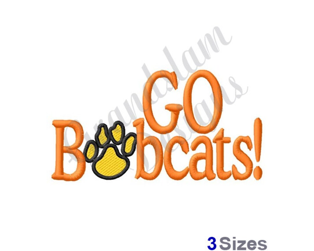 Go Bobcats - Machine Embroidery Design, Embroidery Designs, Machine ...