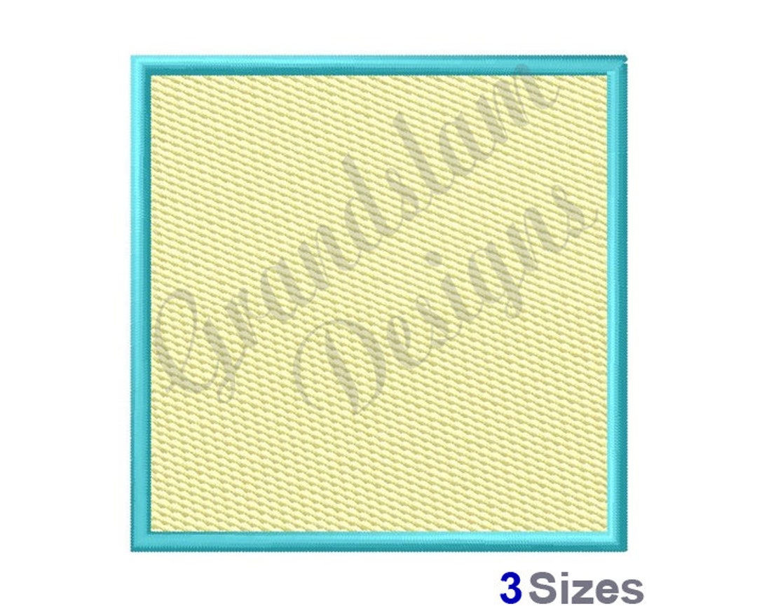 Square - Machine Embroidery Design - Etsy