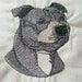 Staffy Dog Head - Machine Embroidery Design, Embroidery Designs ...
