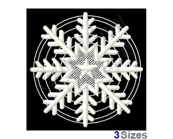 FSL Star Snowflake Machine Embroidery Design Embroidery - Etsy