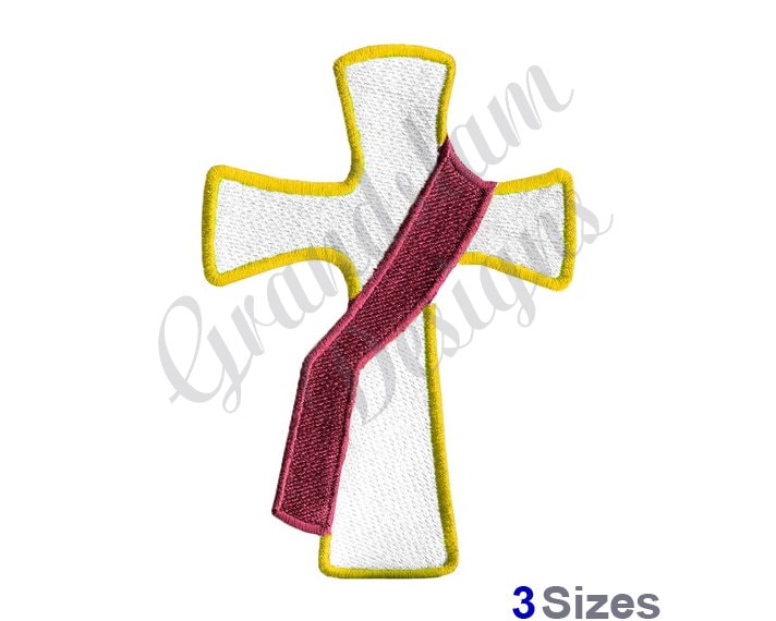 Robed Cross - Machine Embroidery Design, Embroidery Designs, Machine ...