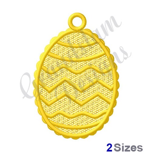 FSL Easter Egg Machine Embroidery Design Freestanding Lace - Etsy