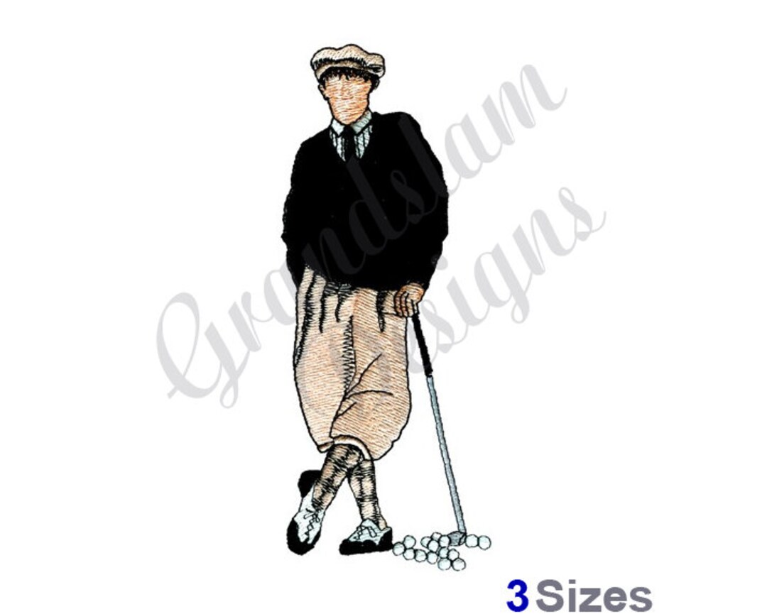 Male Golfer - Machine Embroidery Design, Embroidery Designs, Machine ...
