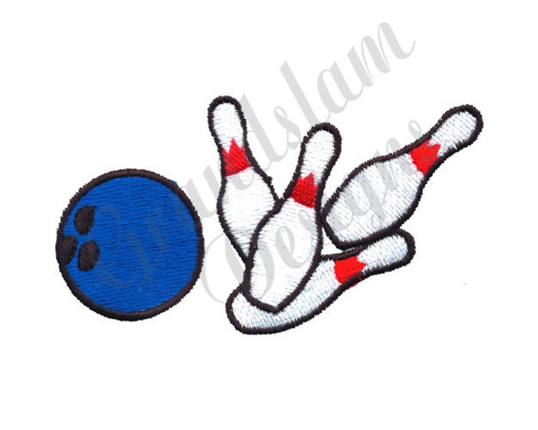 Bowling Design - Machine Embroidery Design - Etsy