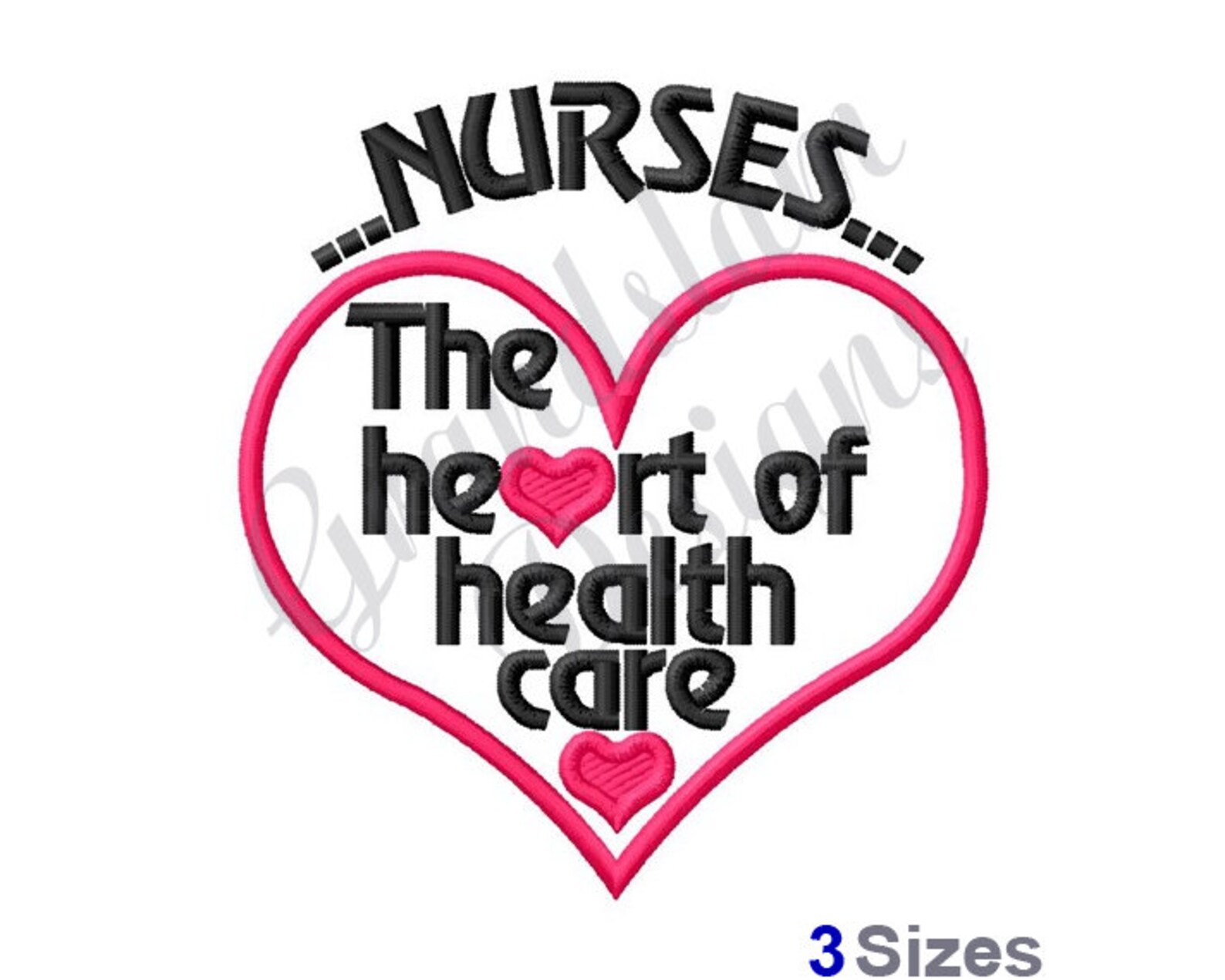 Nursing the Heart of Healthcare - Machine Embroidery Design, Facemask ...
