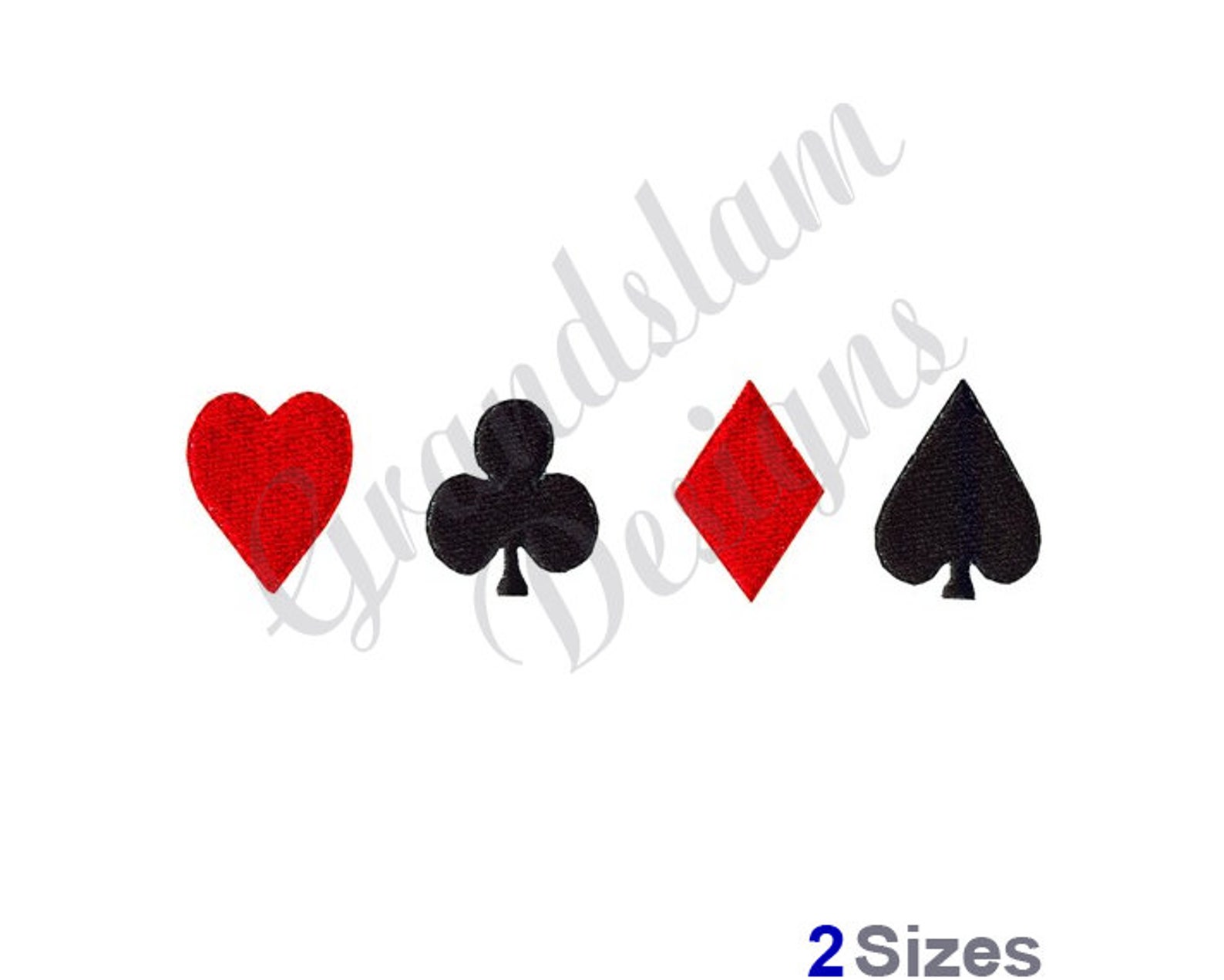 Card Suits Machine Embroidery Design - Etsy