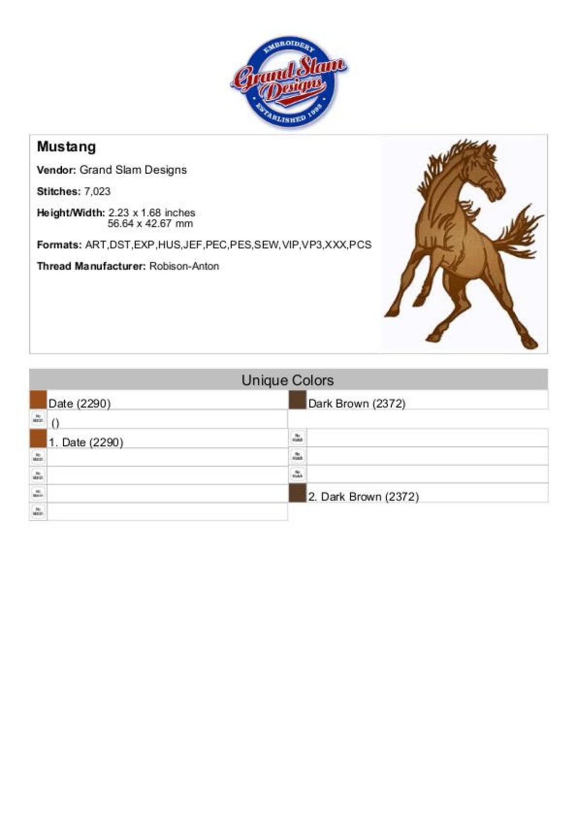 Filled Mustang - Machine Embroidery Design, Embroidery Designs, Machine ...