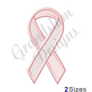 Cancer Ribbon Machine Embroidery Design, Fill Stitch Design, Cancer ...