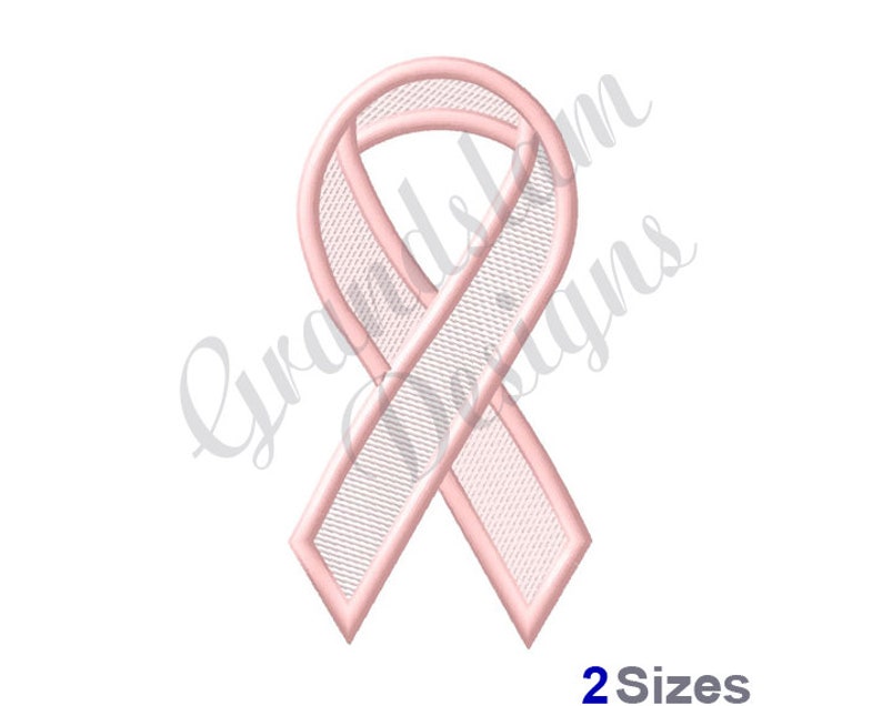Pink Ribbon Machine Embroidery Design - Etsy