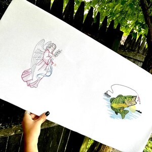 Bass Fishing Scene - Machine Embroidery Design, Embroidery Designs ...