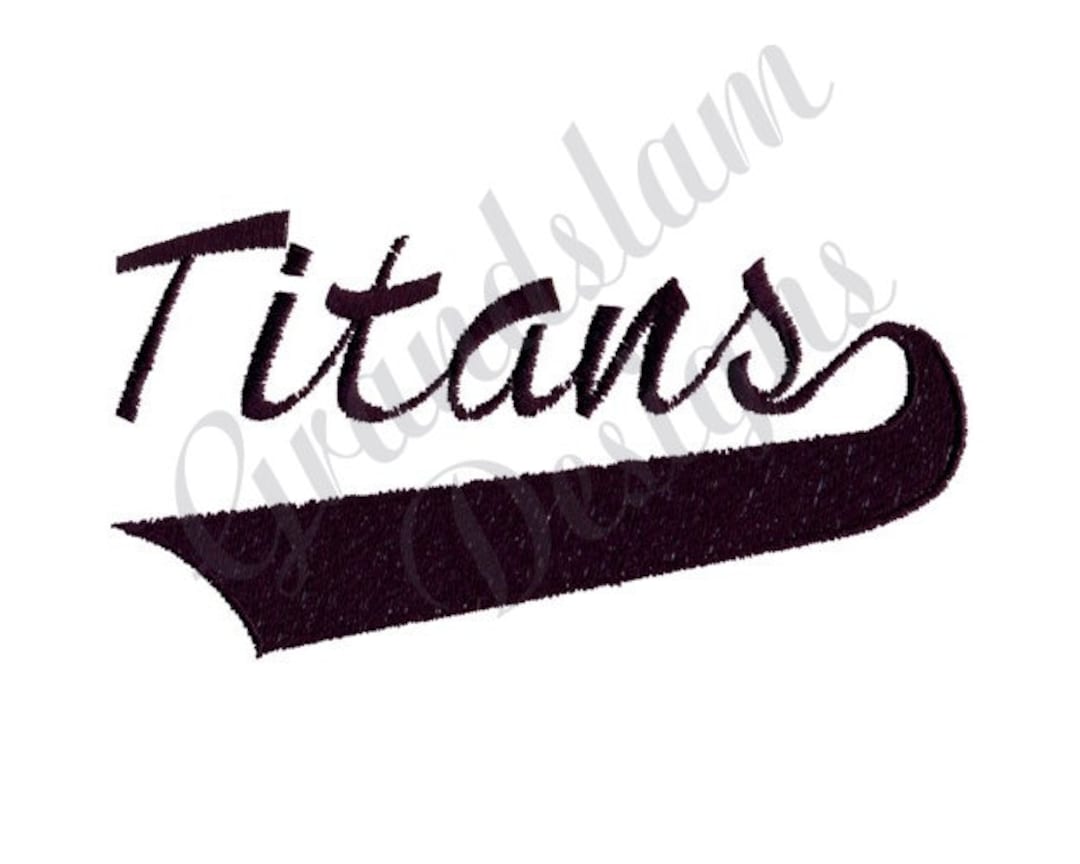 Titans Banner - Machine Embroidery Design - Etsy