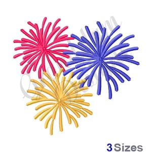Fireworks - Machine Embroidery Design - Etsy