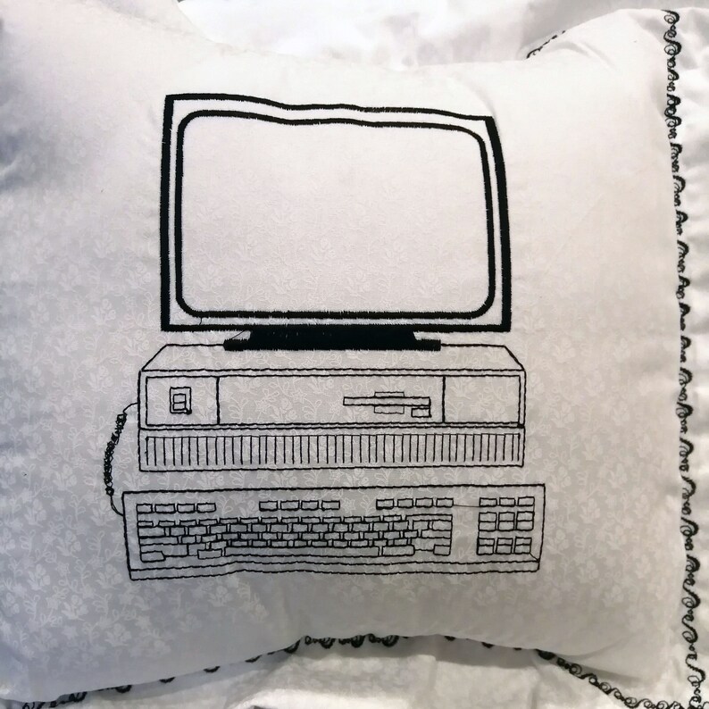 Computer Outline machine Embroidery Design Embroidery - Etsy