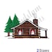 Log Cabin - Machine Embroidery Design, Embroidery Designs, Machine ...