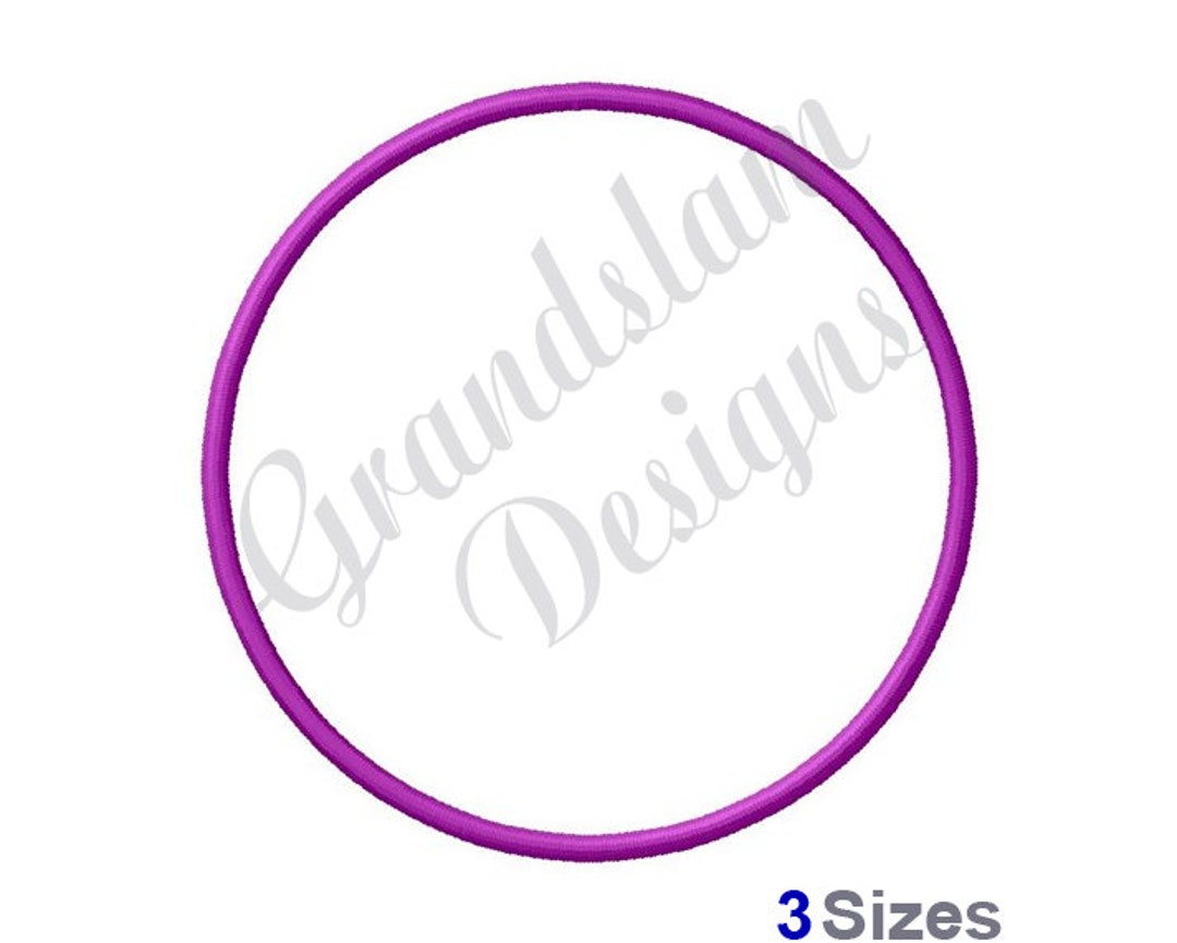 Circle Shape - Machine Embroidery Design - Etsy