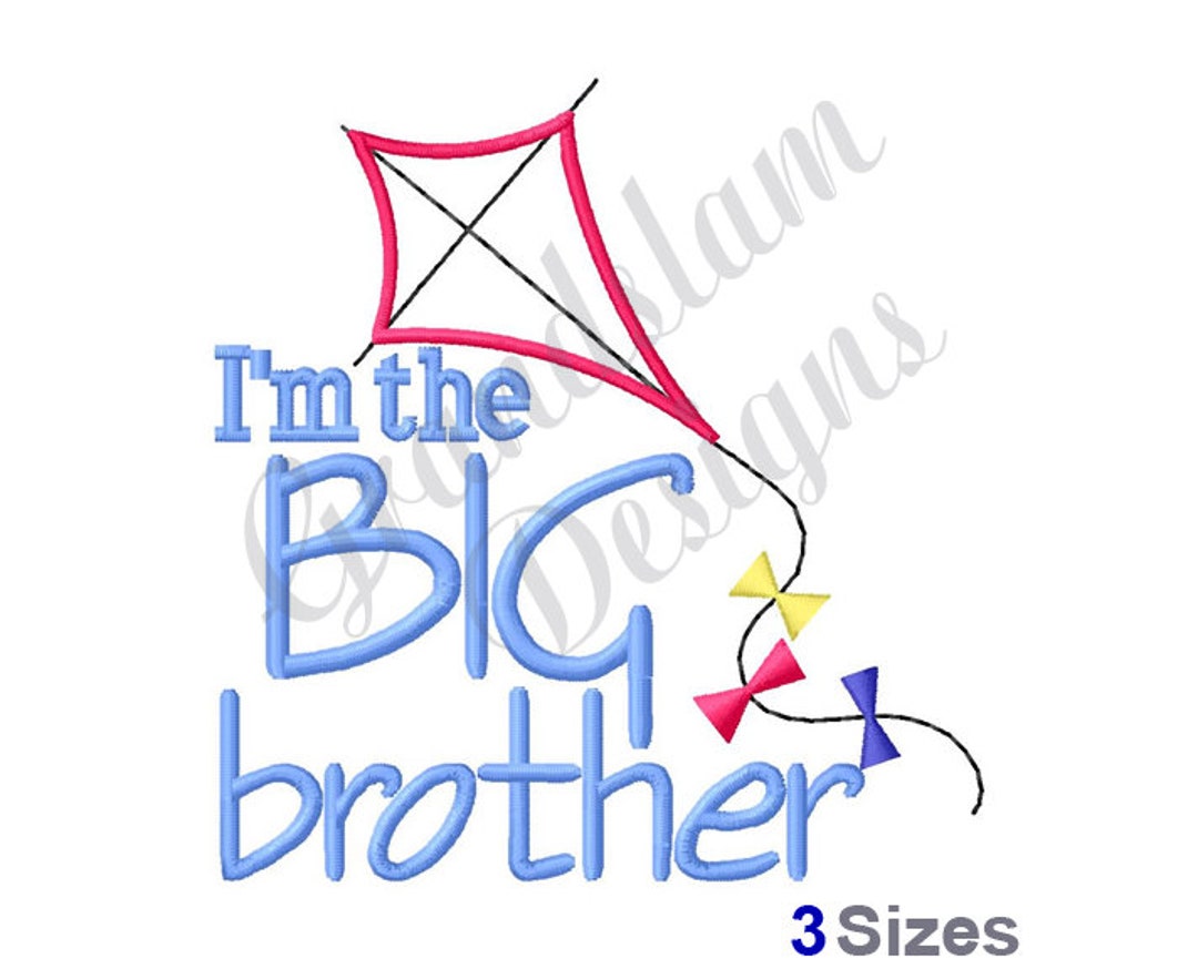 Big Brother - Machine Embroidery Design - Etsy