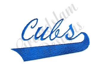 Cubs Digital Machine Embroidery Applique Design 6 Sizes, Cubs Applique ...