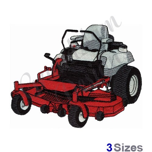 Zero Turn Lawnmower Machine Embroidery Design Embroidery - Etsy