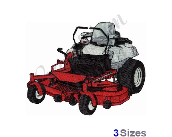 Zero Turn Lawnmower Machine Embroidery Design Embroidery - Etsy