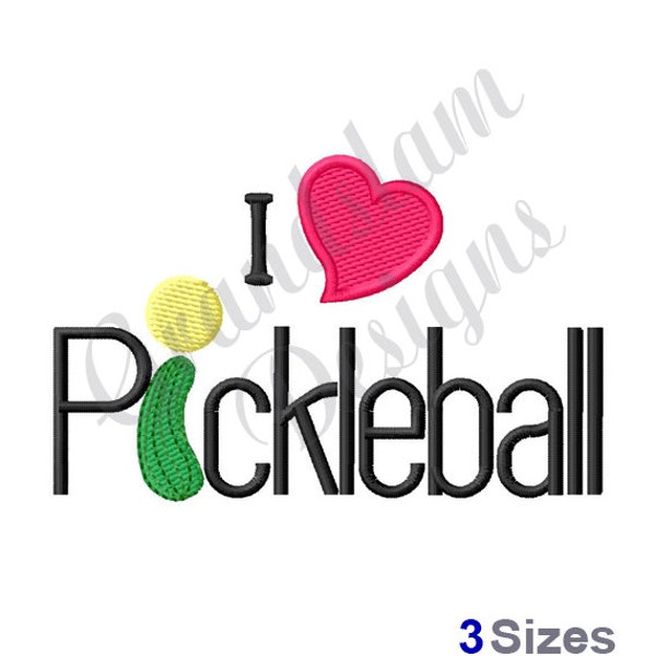 Pickleball Embroidery Designs - Etsy