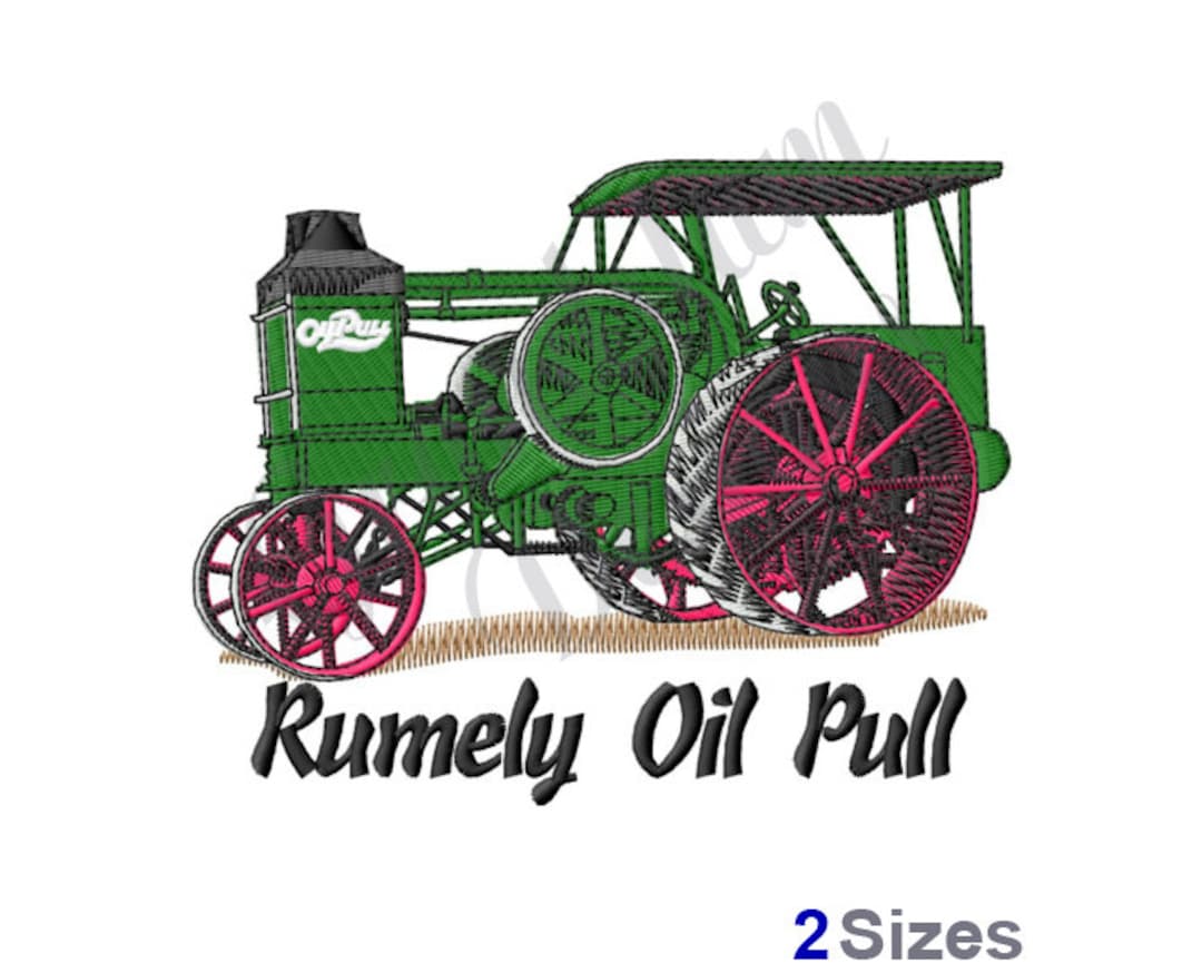 Rumely Oil Pull Tractor - Machine Embroidery Design - Etsy