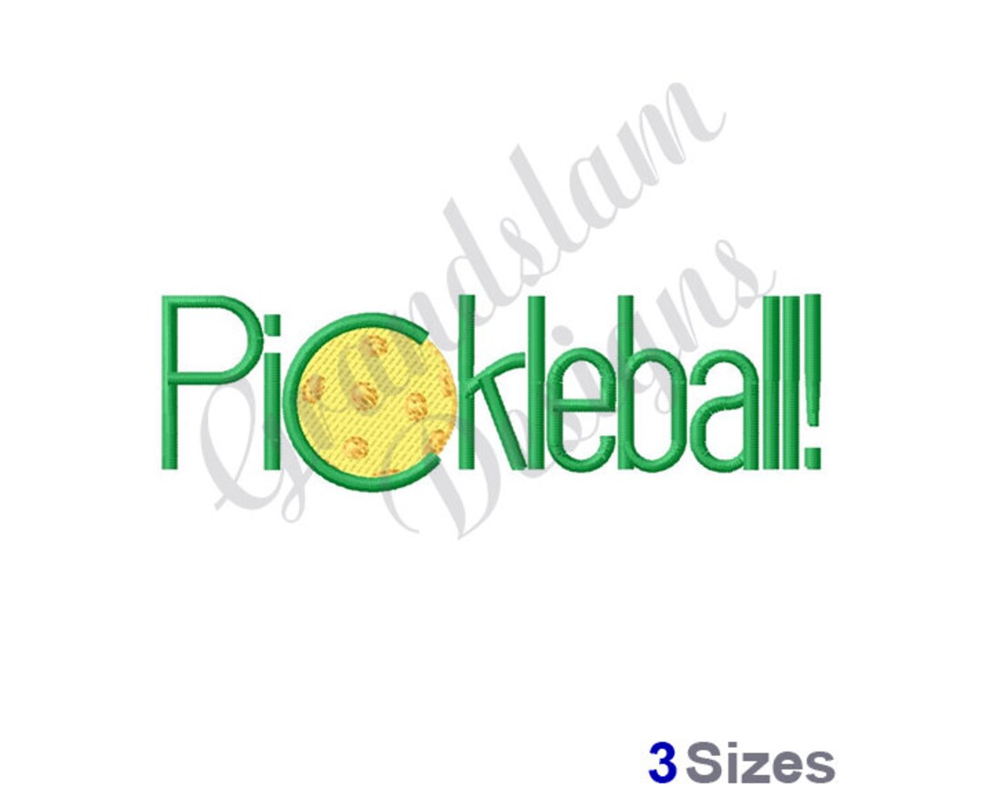 Pickleball - Machine Embroidery Design, Embroidery Designs, Machine ...