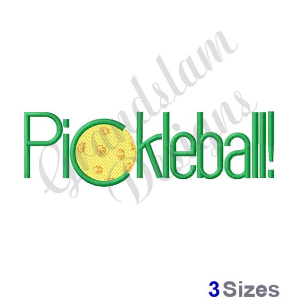 Pickleball Embroidery Designs - Etsy