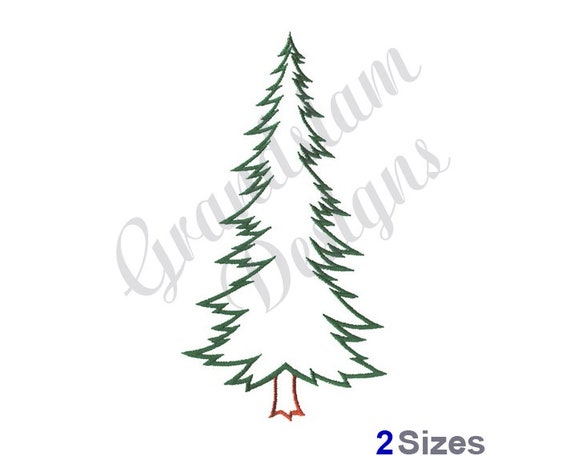 Evergreen Tree Outline