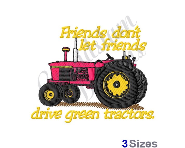 Red Tractor - Machine Embroidery Design, Embroidery Designs, Machine ...