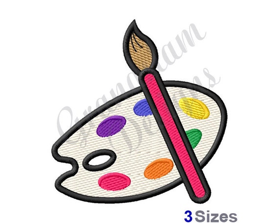 Artist Palette Machine Embroidery Design Home PLANTS ON PEOPLE