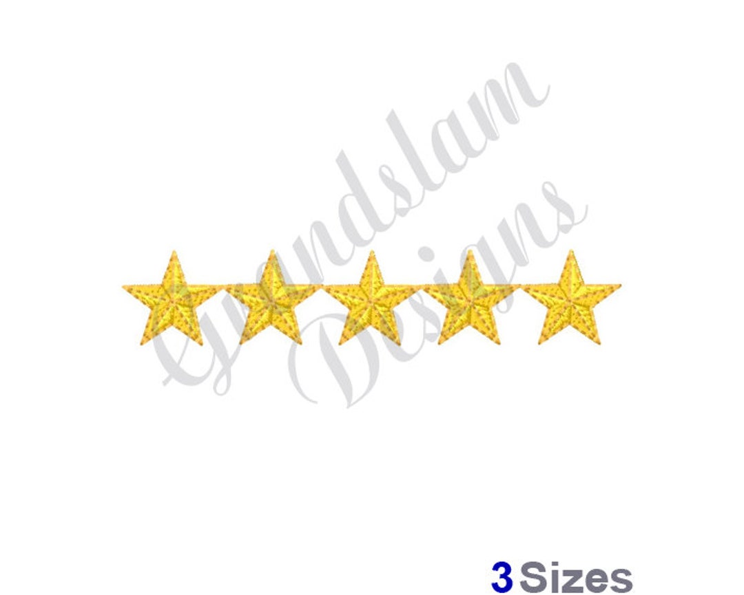 Five Stars - Machine Embroidery Design, Embroidery Designs, Machine ...