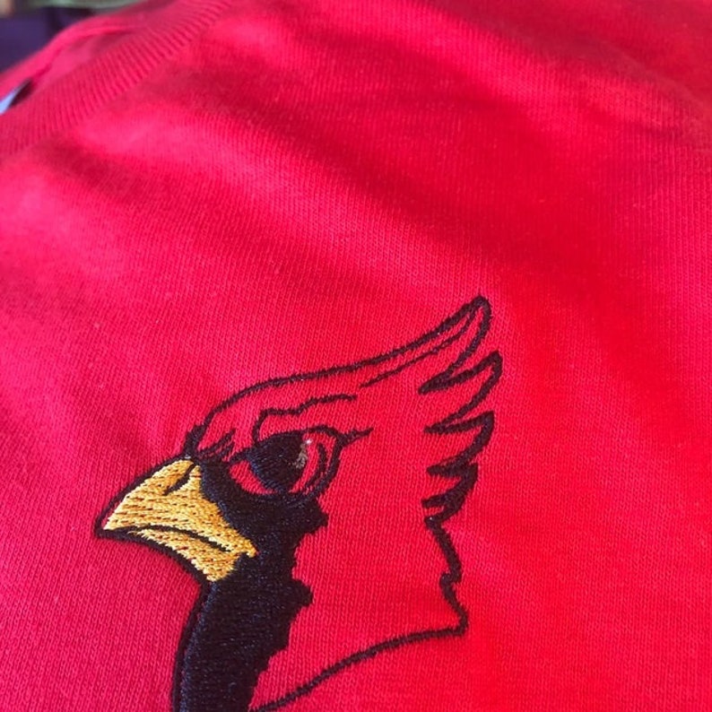Cardinals Mascot Machine Embroidery Design - Etsy