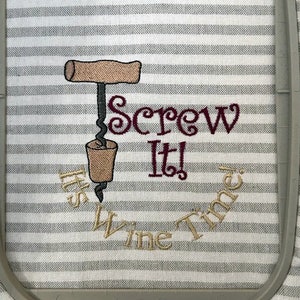Screw It Corkscrew - Machine Embroidery Design, Embroidery Designs ...