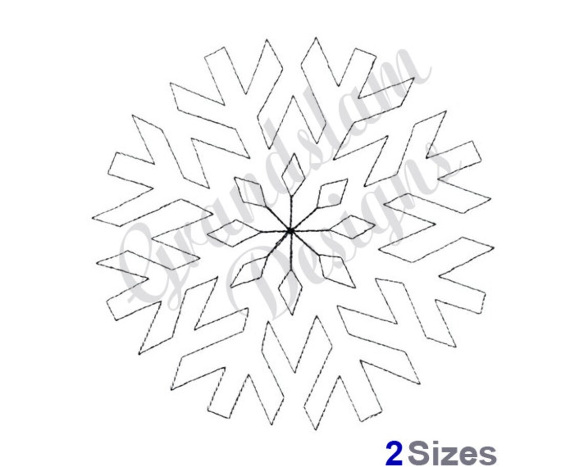 Snowflake Machine Embroidery Design - Etsy