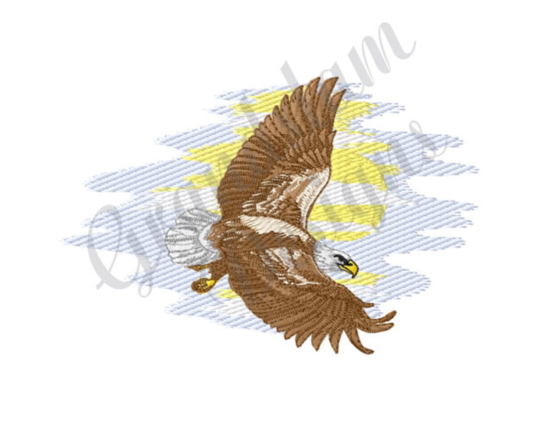 Flying Eagle - Machine Embroidery Design, Embroidery Designs, Machine ...